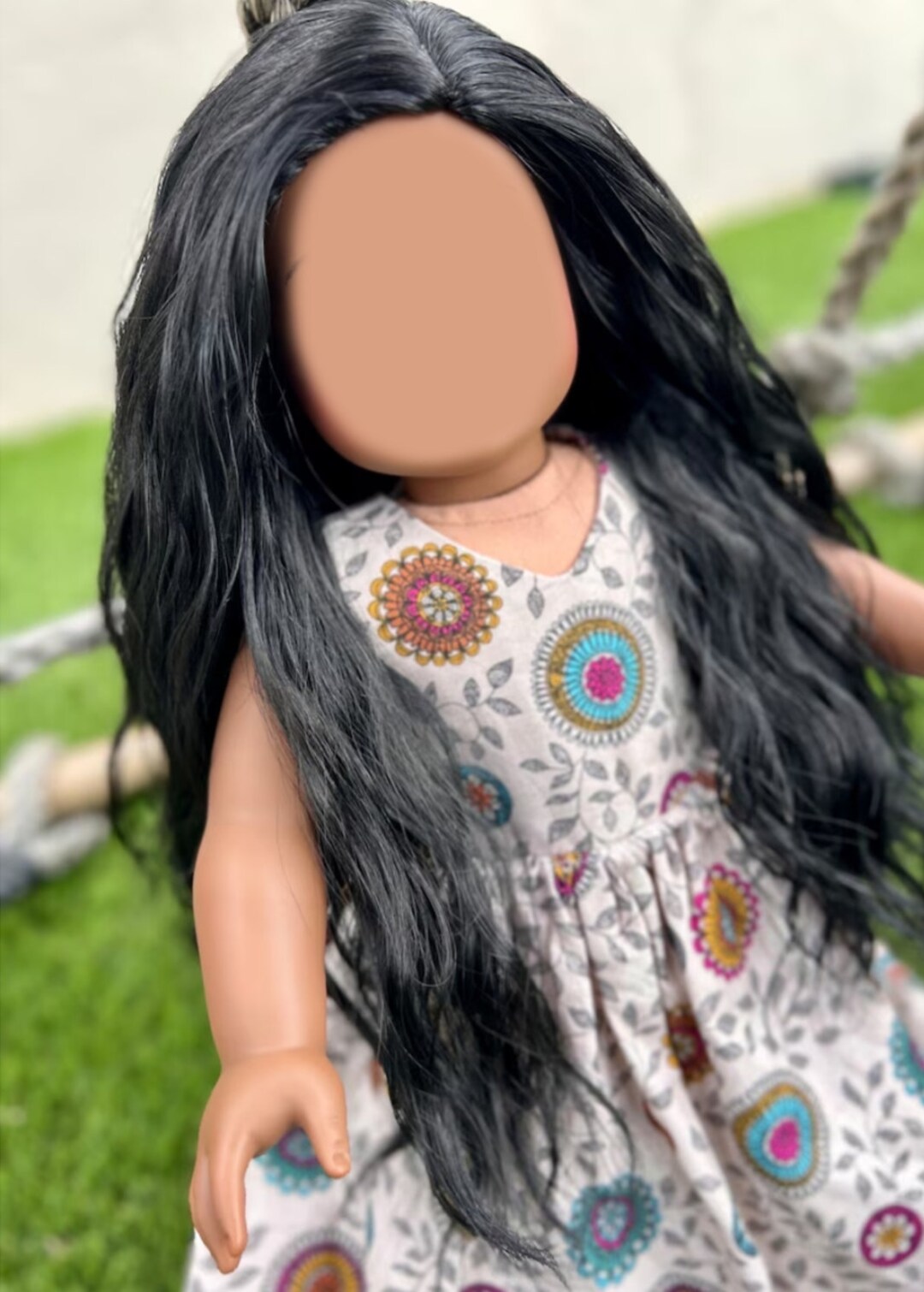 Custom Doll Wig for 18" American Dolls - Heat Safe - Tangle Resistant ...