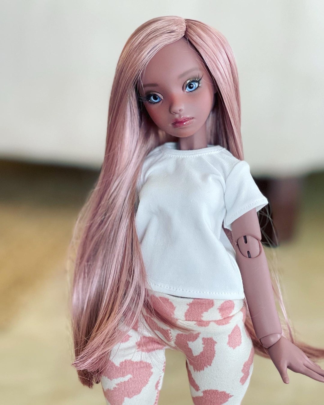 PREORDER Custom Doll Wig for Minifee 1/4 BJD Dolls- "tan Caps" 6-7 ...