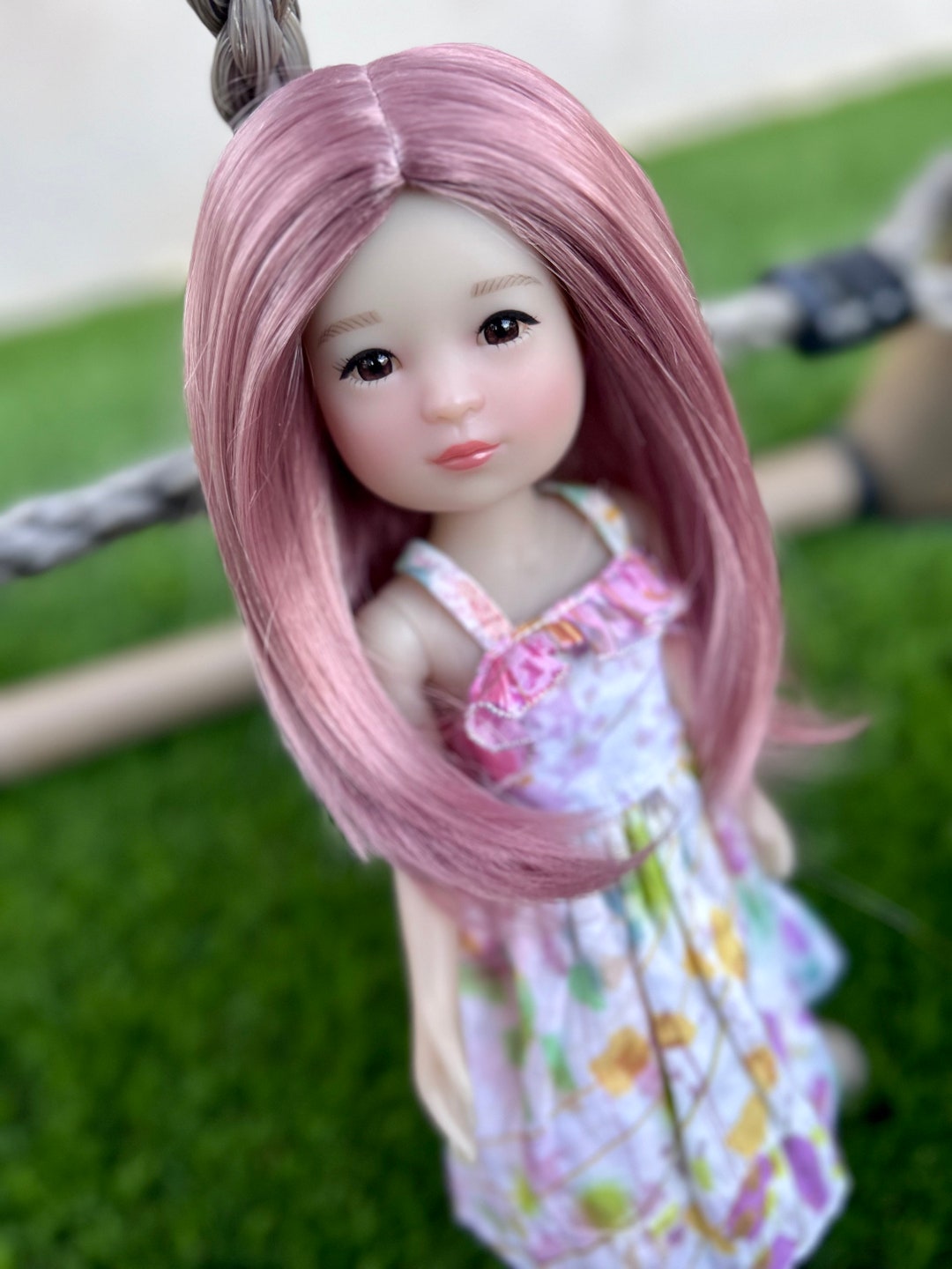 Custom WIG for 13" Dianna Effner Little Darling Head Size 7-8" Siblies ...