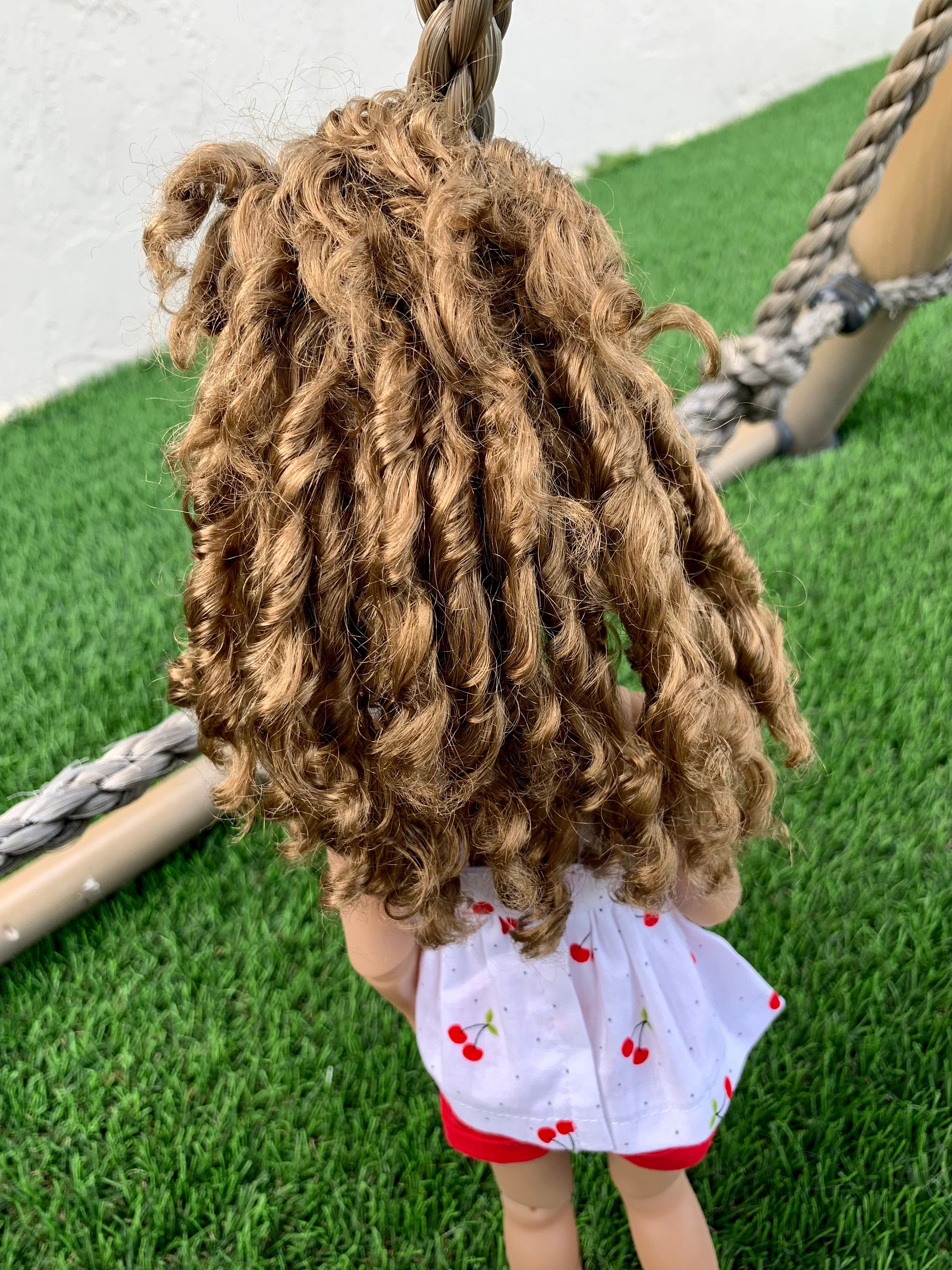 PREORDER Custom Doll WIG Exclusive Vegan Mohair-fits 9-10