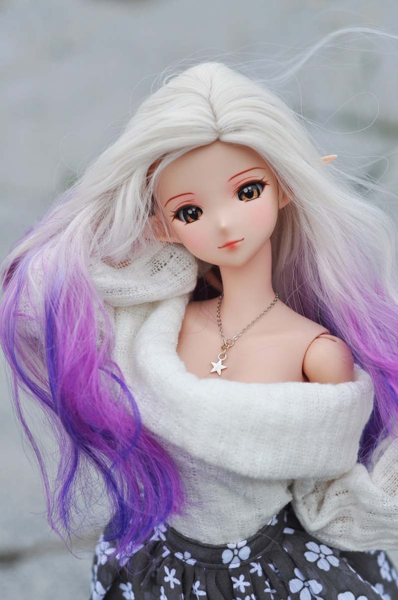 Custom Doll WIG for Smart Dolls- Heat Safe - Tangle Resistant- 8.5 ...