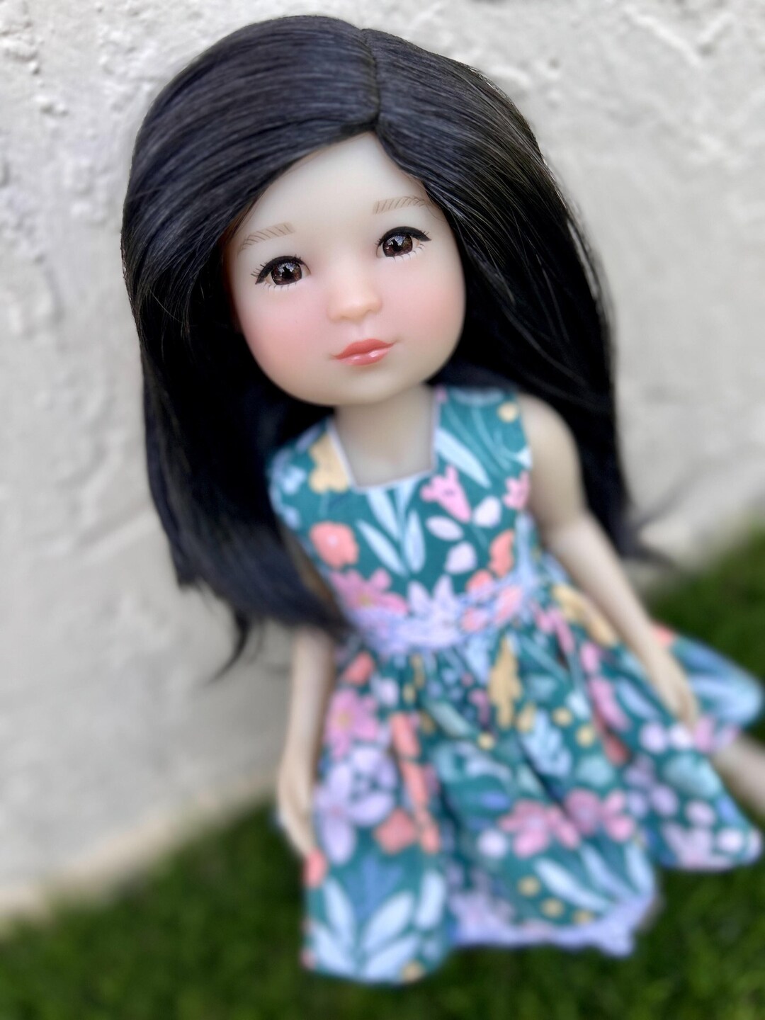 Custom WIG for 13" Dianna Effner Little Darling Head Size 7-8" Siblies ...