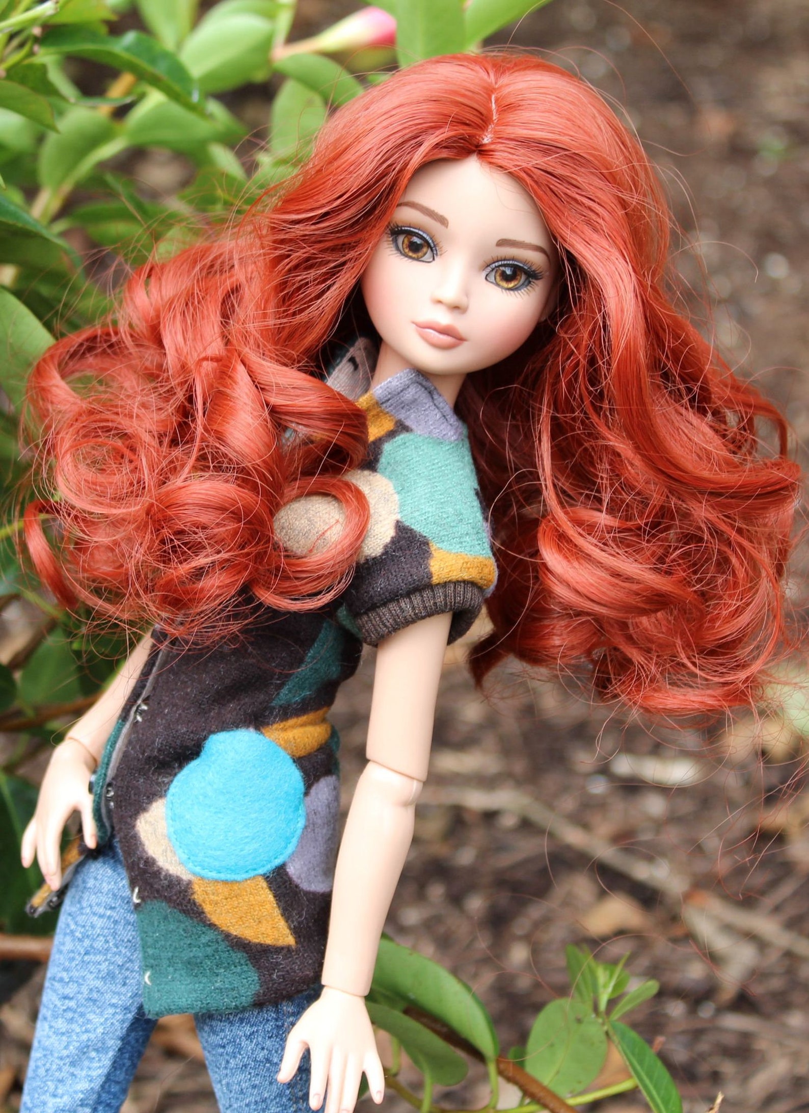 Custom WIG for Head Size 7" Tonner Ellowyne, My Meadow Avery, Mini Pal ...