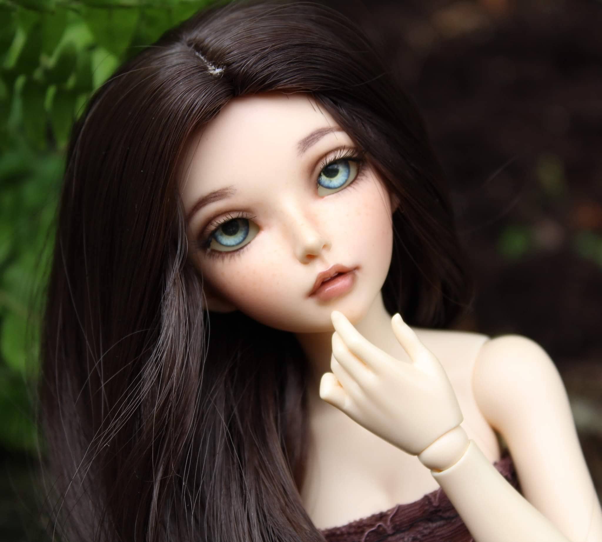Custom Doll Wig for Minifee 1/4 BJD Dolls- "tan Caps" 6-7" Head Size of ...