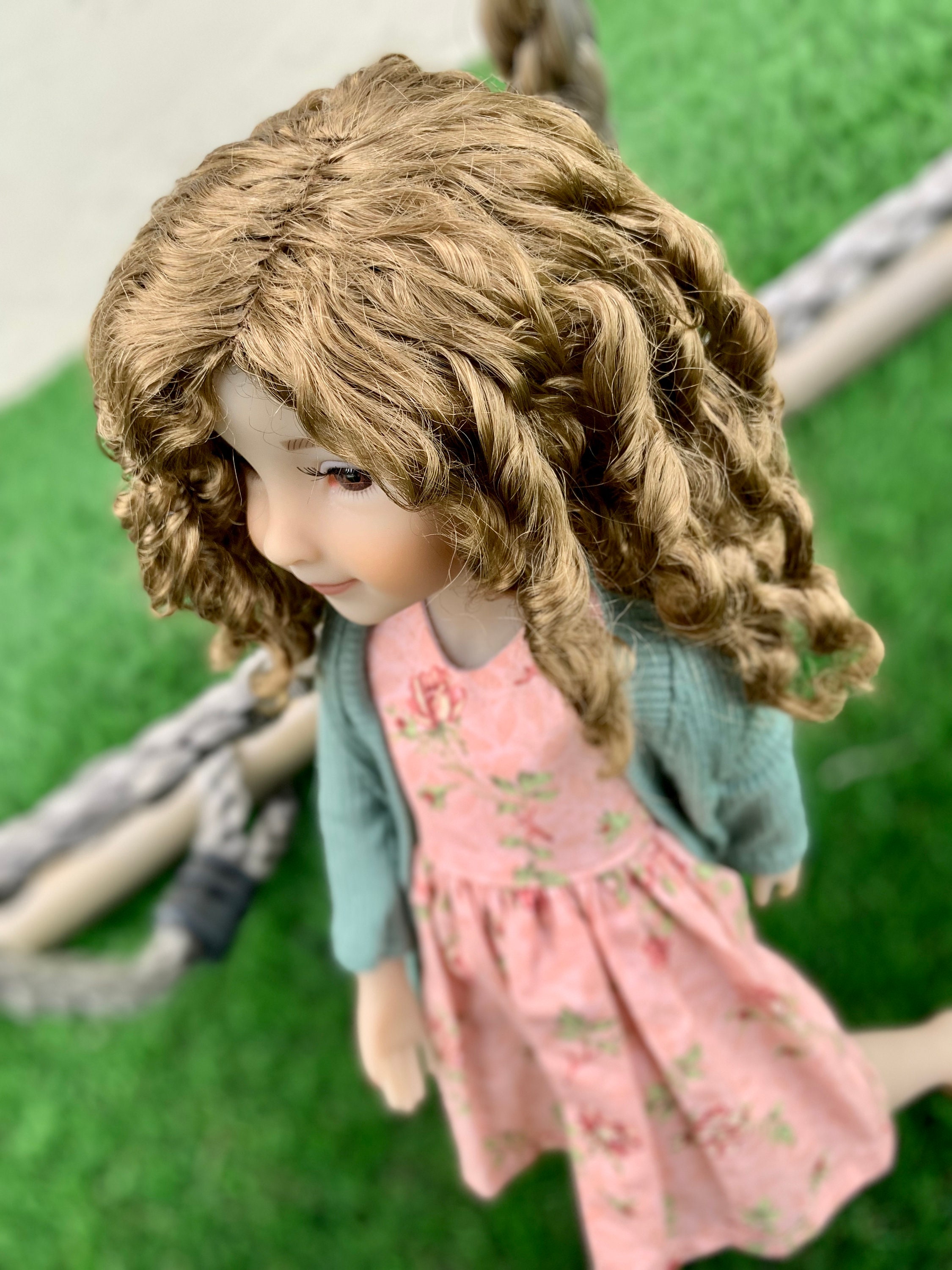 Custom Doll WIG Exclusive Vegan Mohair-fits 9-10 Head - Etsy