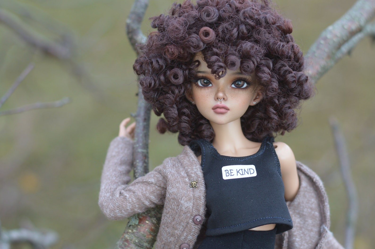 Custom Doll Wig for Minifee 1/4 BJD Dolls tan - Etsy