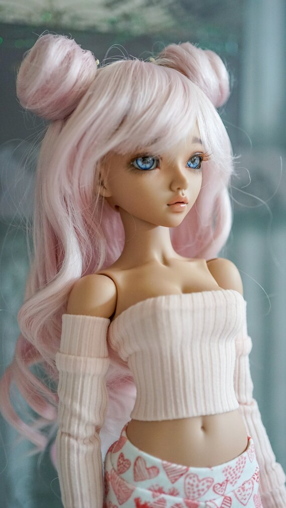 Custom Doll Wig for Minifee Dolls tan Caps - Etsy