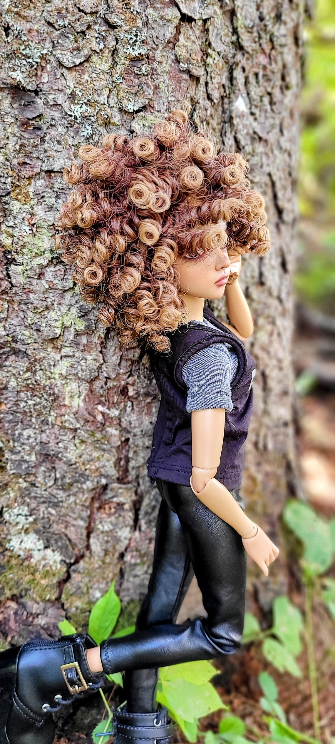 Custom Doll Wig for Minifee 1/4 BJD Dolls tan - Etsy