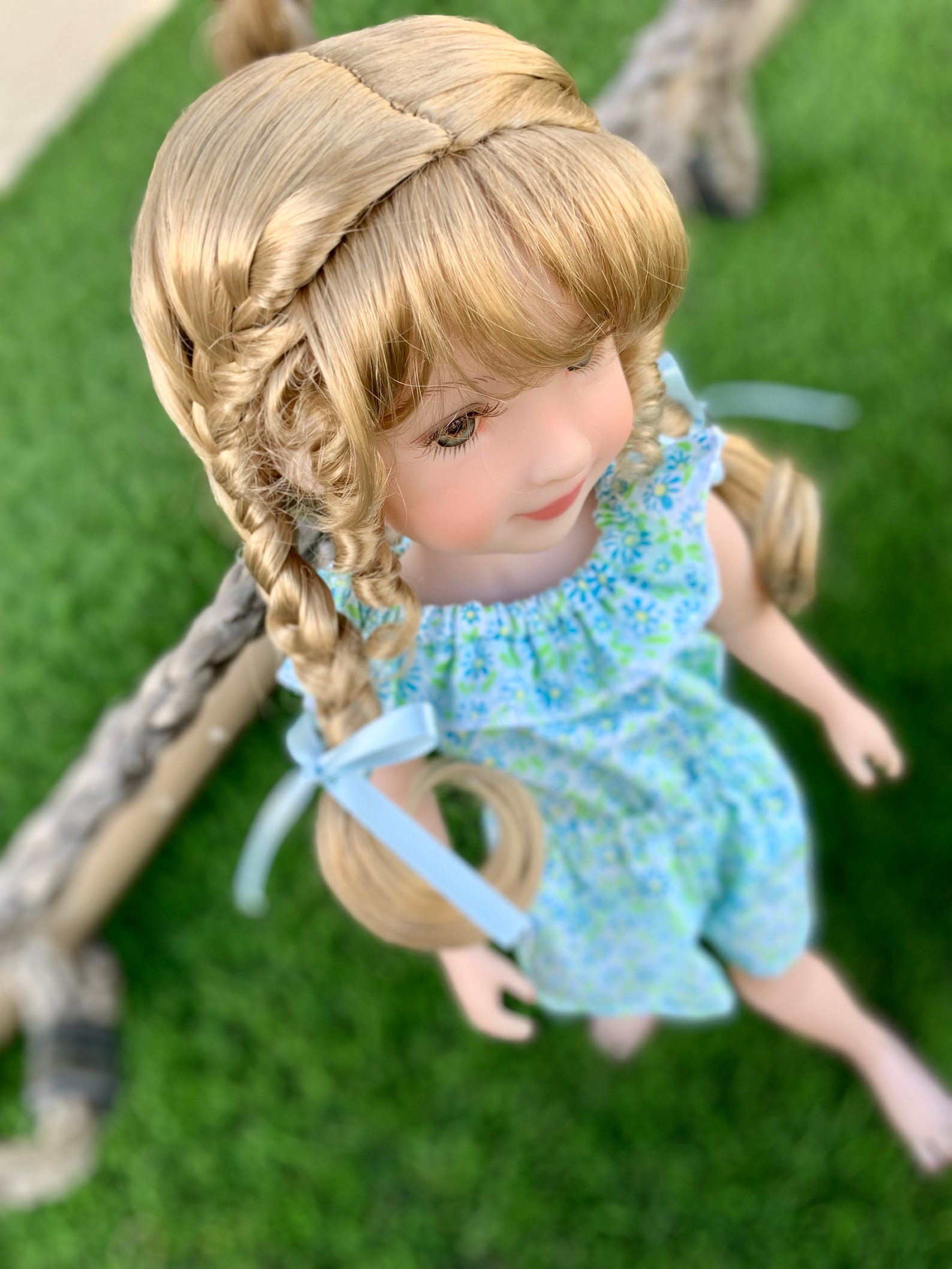 Custom Doll WIG Exclusive Vegan Mohair-fits 9-10 Head - Etsy