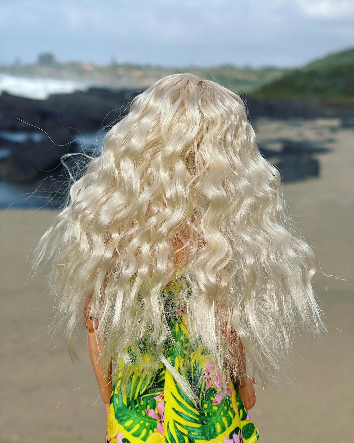 1/6 Scale Custom WIG for Fashion Doll Head Size 3-4" BJD Dollfie ...