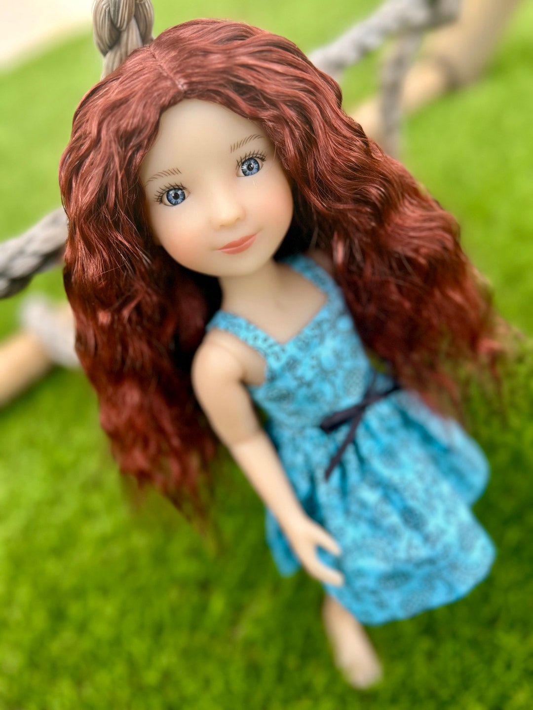 Custom WIG for 13" Dianna Effner Little Darling Head Size 7-8" Siblies ...