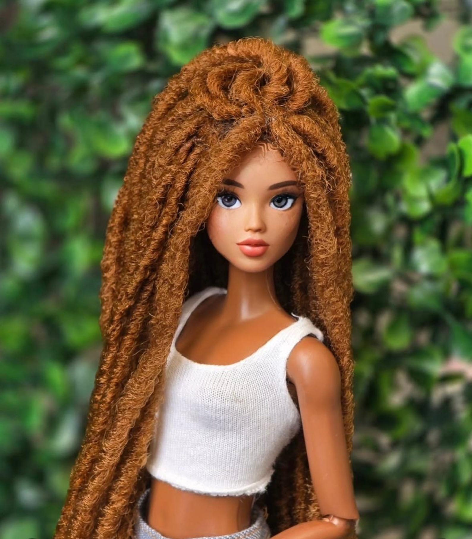 Zazou Dolls Custom Wig 1/6 Scale for Fashion Doll Head Size 3-4" BJD ...