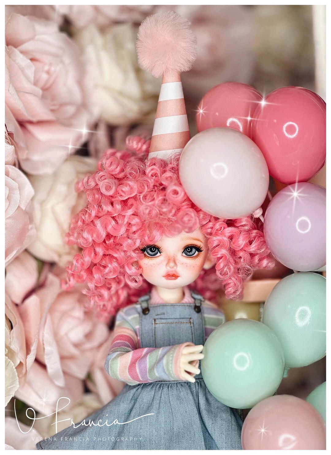 Custom Doll Wig for Minifee 1/4 BJD Dolls- "tan Caps" 6-7" Head Size of ...