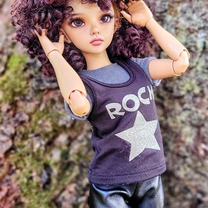Custom Doll Wig for Minifee 1/4 BJD Dolls tan Caps 6-7 Head Size of Bjd ...
