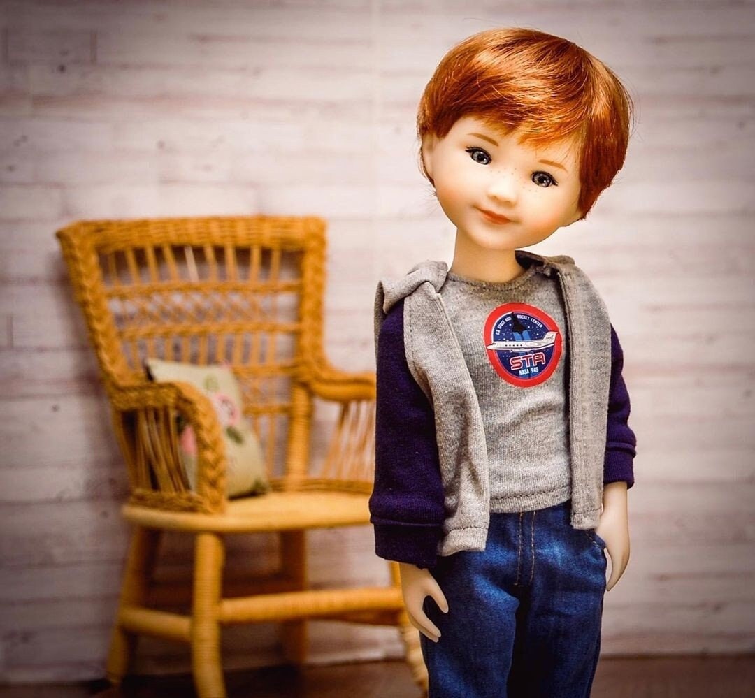 Exclusive Vegan Mohair Custom Doll WIG Fits 8-9 Head Size Kaye Wiggs ...