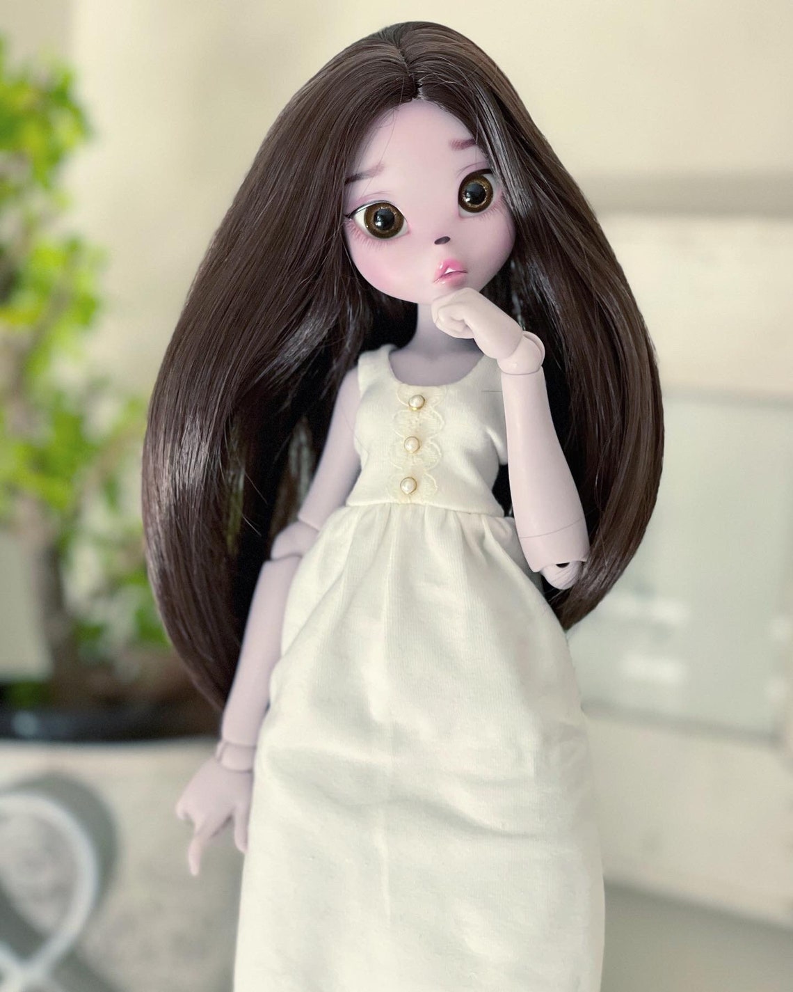 Custom Doll Wig for Minifee 1/4 BJD Dolls tan - Etsy