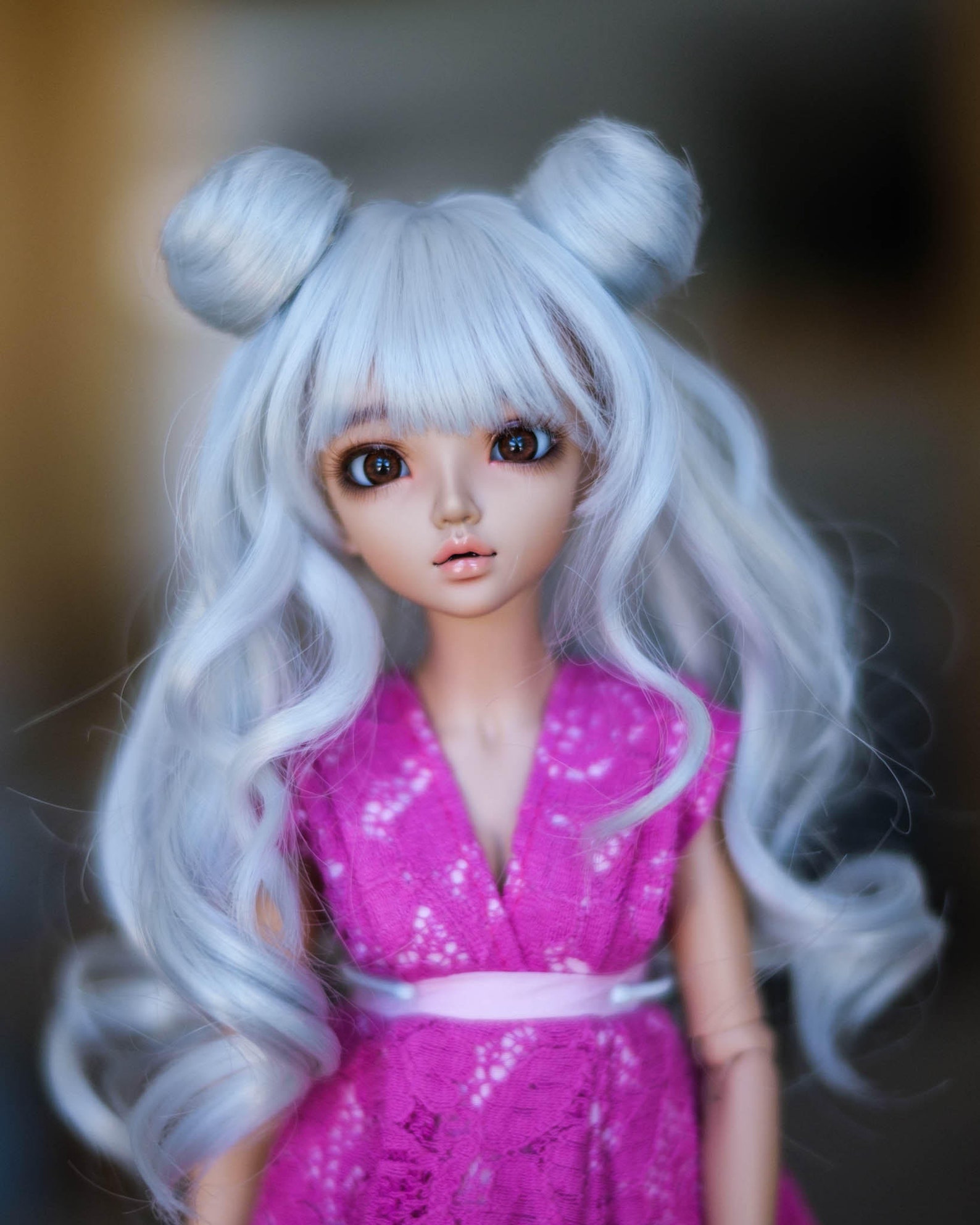 Custom Doll Wig for Minifee Dolls tan Caps 6-7 Head Size of Bjd, Msd ...