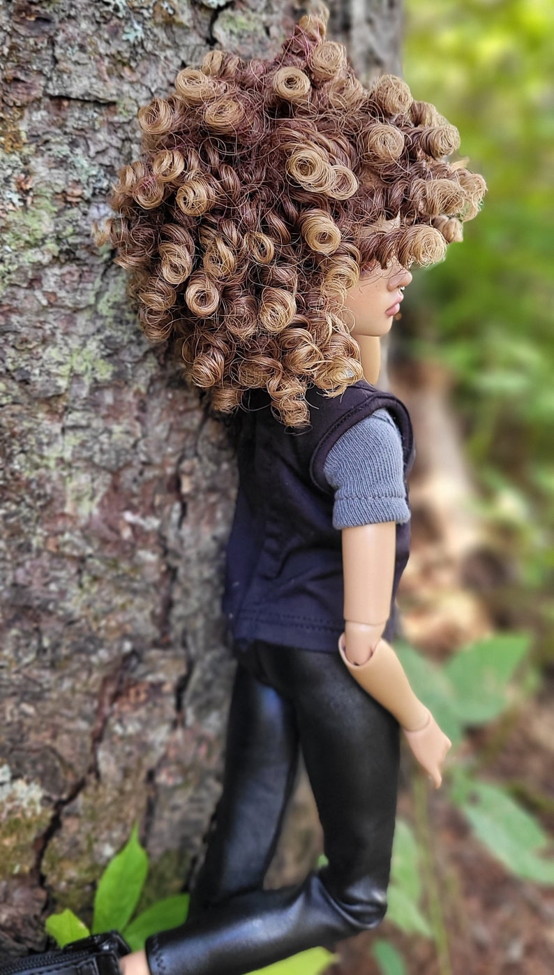 PREORDER Custom Doll Wig for Minifee 1/4 BJD Dolls- "tan Caps" 6-7 ...