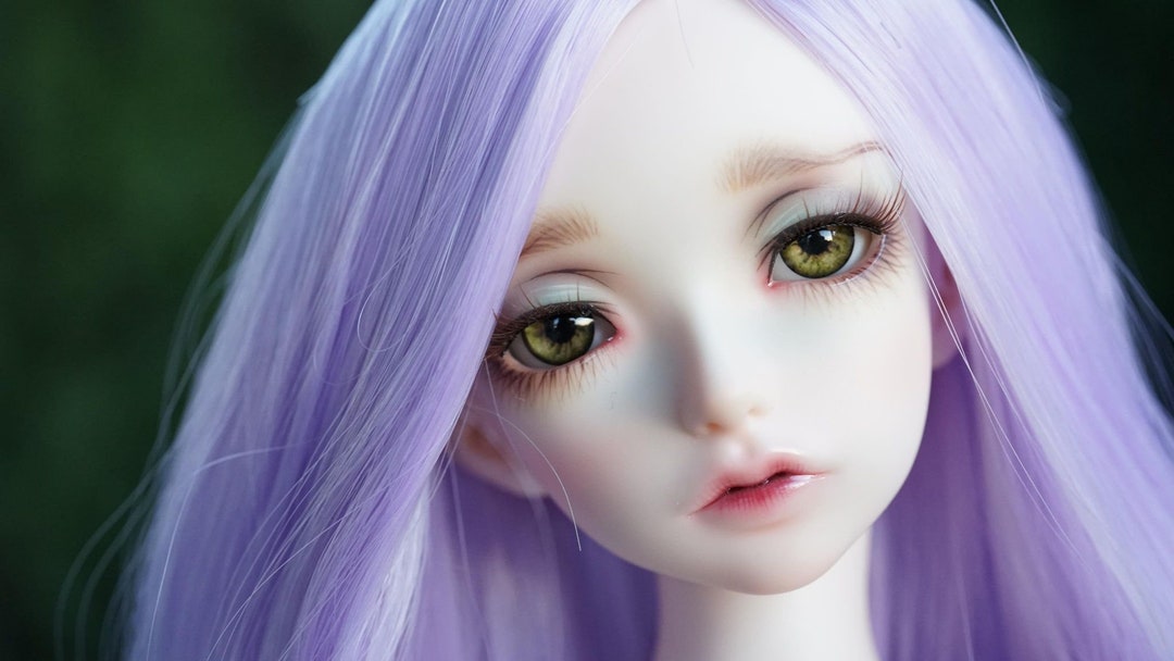 Custom Doll Wig for Minifee 1/4 BJD Dolls- "tan Caps" 6-7" Head Size of ...