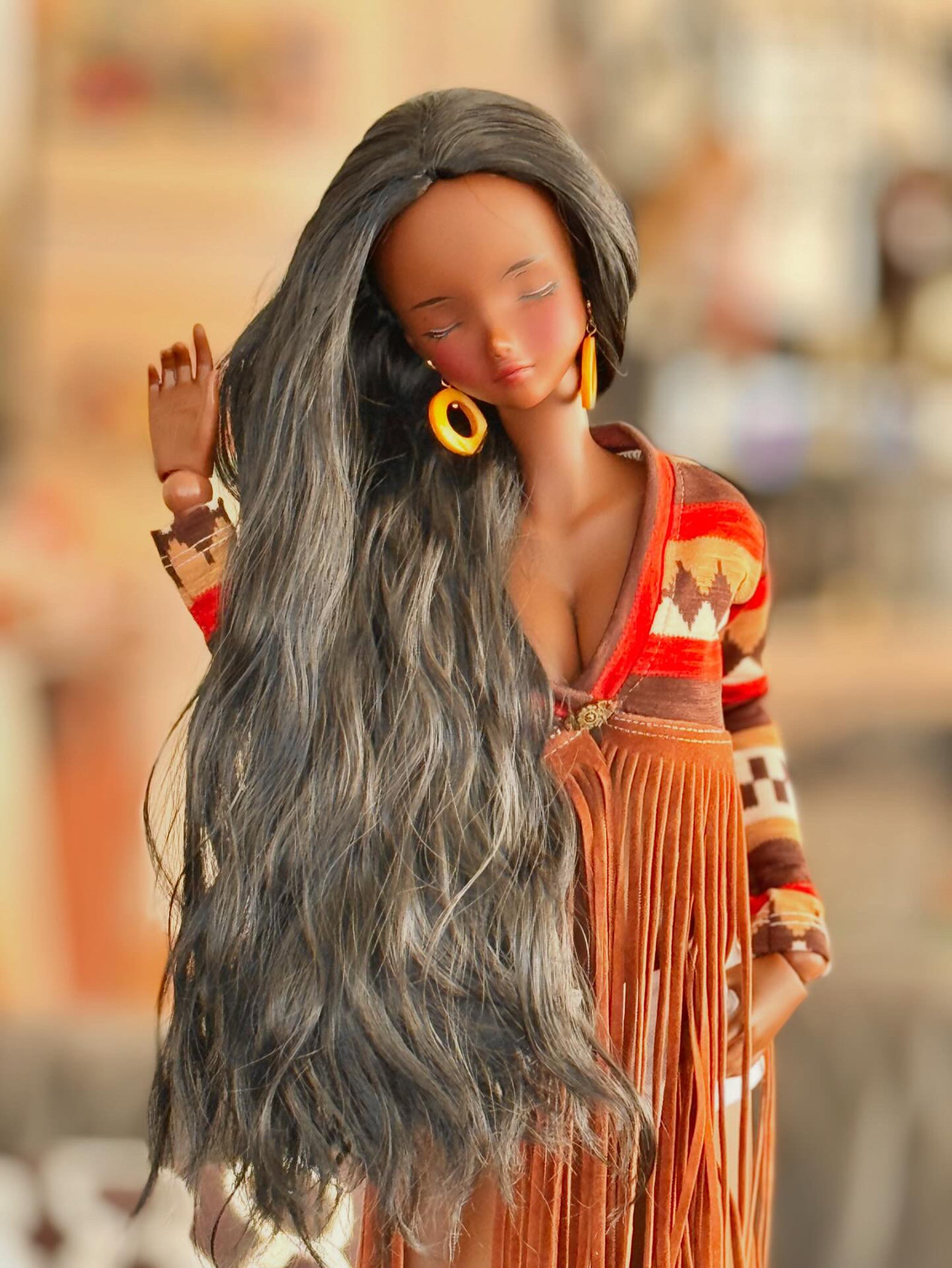 Zazou Custom Doll WIG for Smart Dolls- Heat Safe - Tangle Resistant- 8. ...