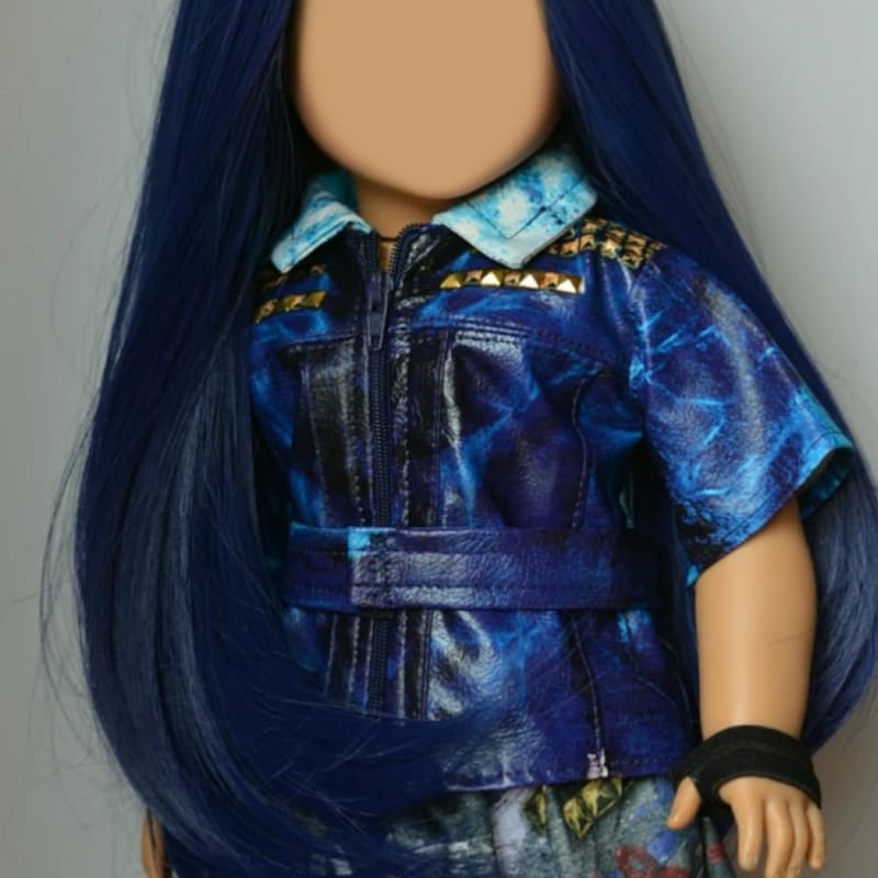 Blue Hair Doll - Etsy