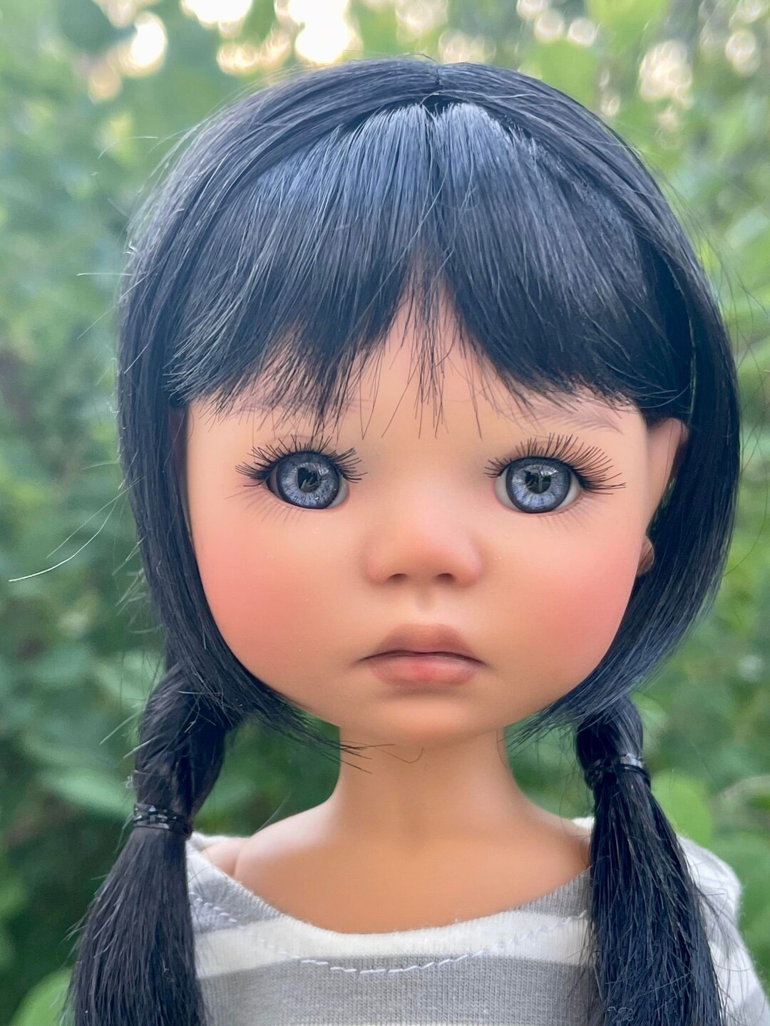 Custom WIG for 13" Dianna Effner Little Darling Head Size 7-8" Siblies ...