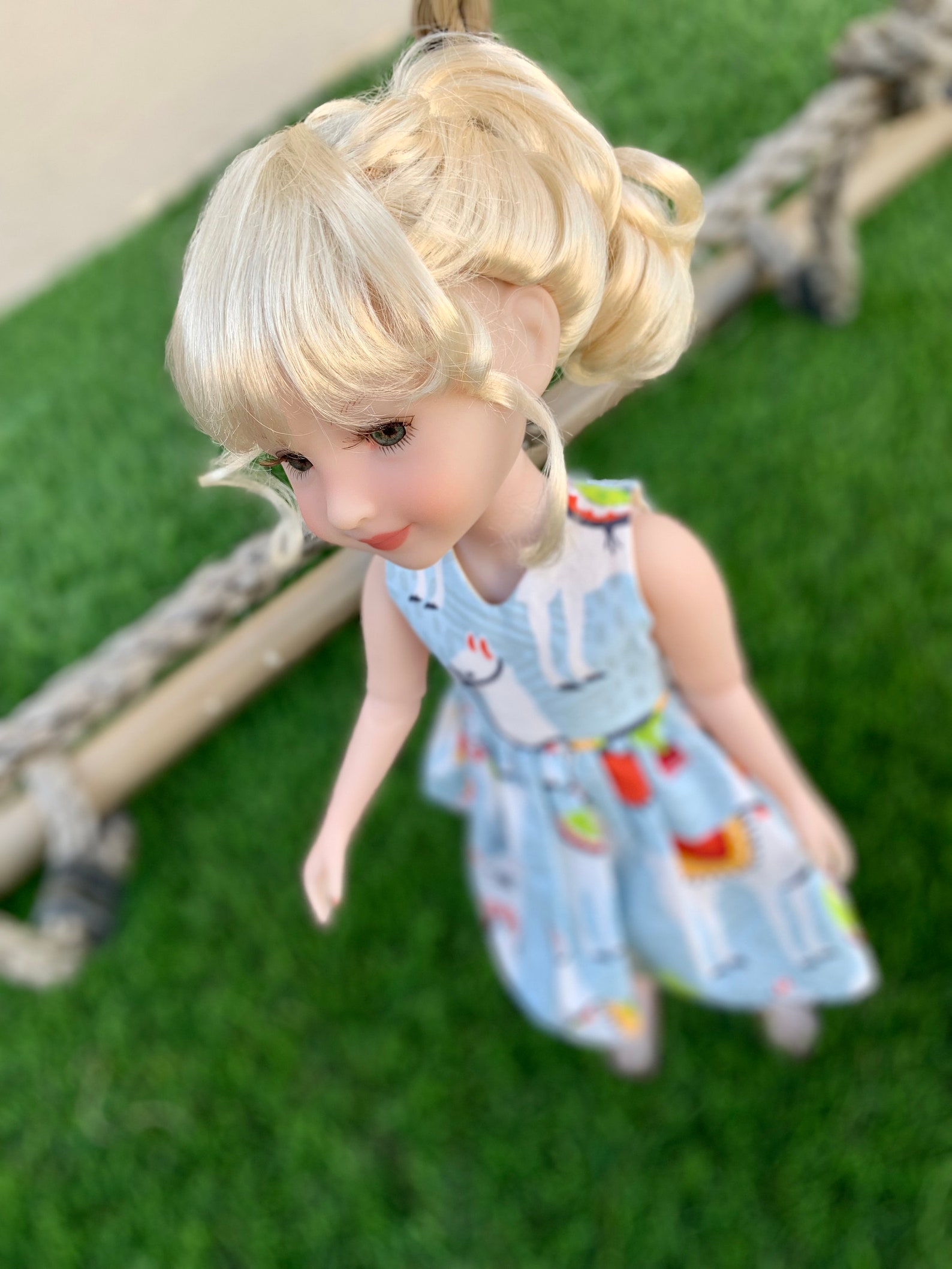 Custom Doll WIG Exclusive Vegan Mohair-fits 9-10 Head - Etsy