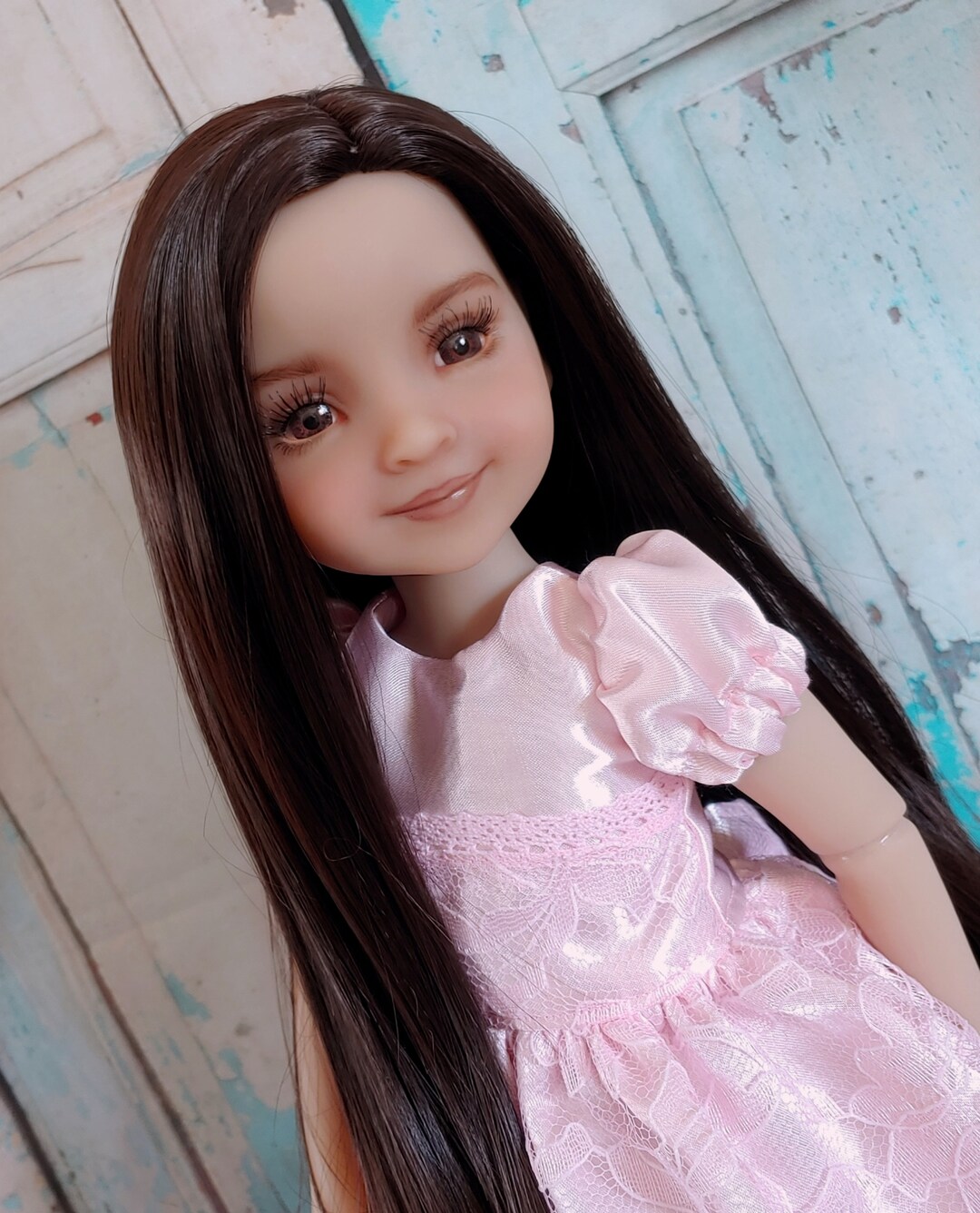 Custom Doll WIG for 14 RRFF Dolls Heat Safe-tangle Resistant-fits 8-9 ...