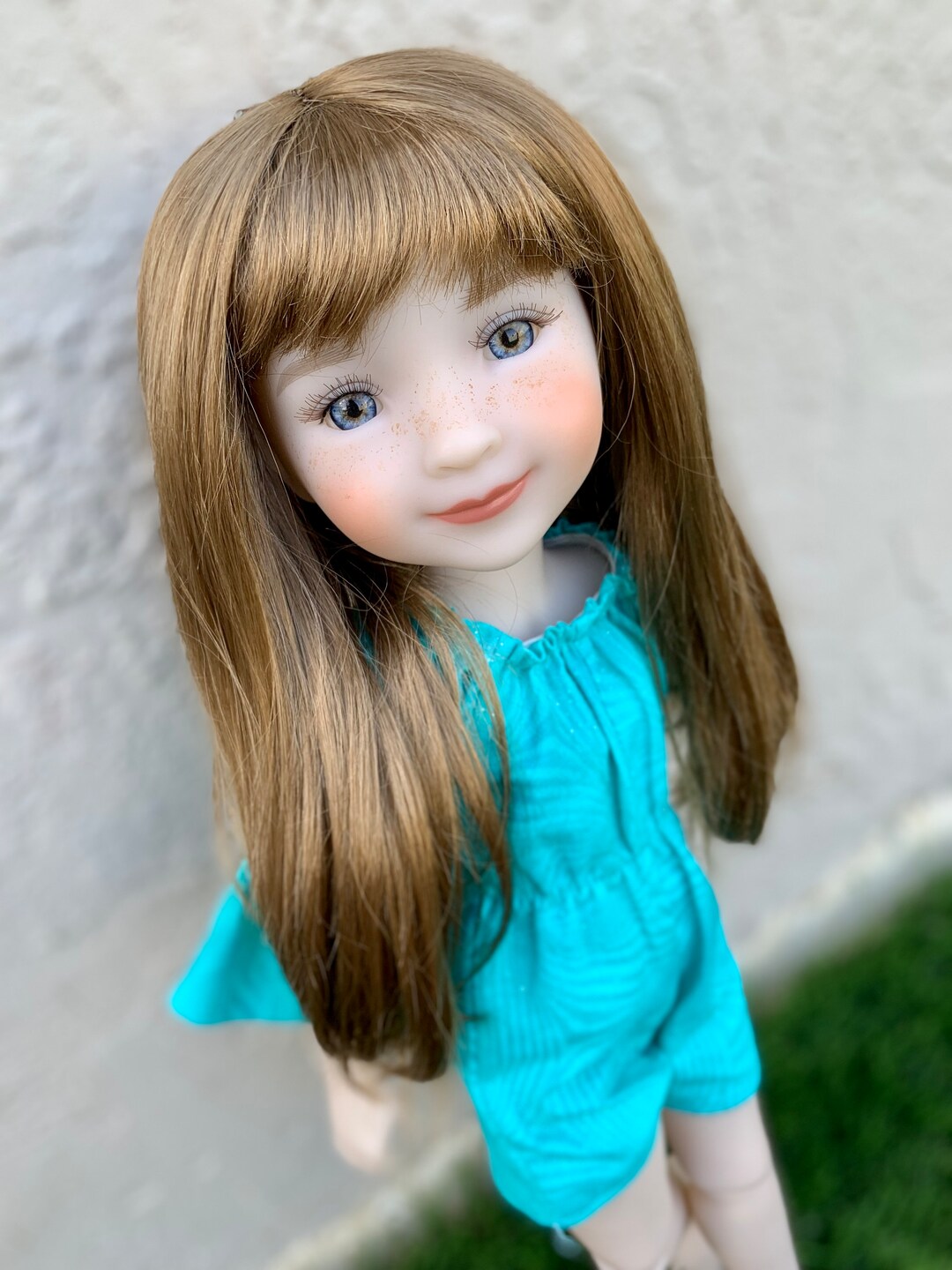 Custom Doll WIG Exclusive Vegan Mohair-fits 9-10"" Head Size Kaye Wiggs ...