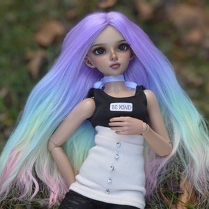 Custom Doll Wig for Minifee 1/4 BJD Dolls- "tan Caps" 6-7" Head Size of Bjd, Msd, Boneka ...