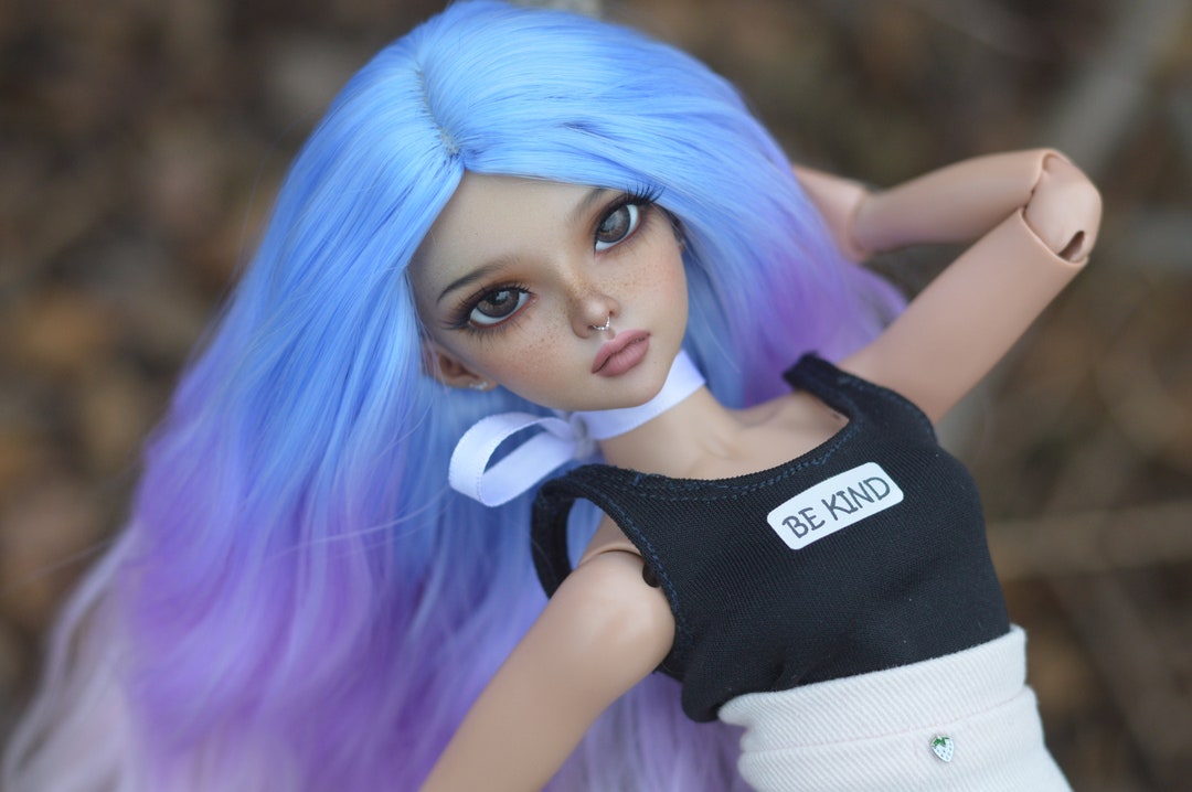 Custom Doll Wig for Minifee 1/4 BJD Dolls- "tan Caps" 6-7" Head Size of Bjd, Msd, Boneka ...