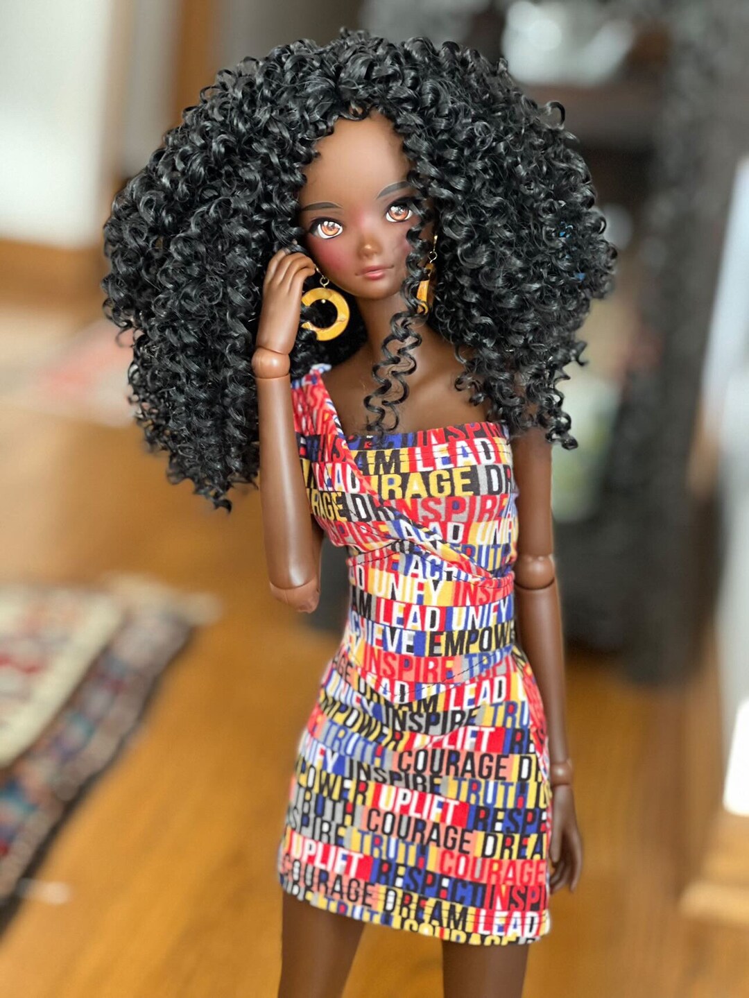 Custom Doll WIG for Smart Dolls Heat Safe Tangle Resistant 8 Head Size ...