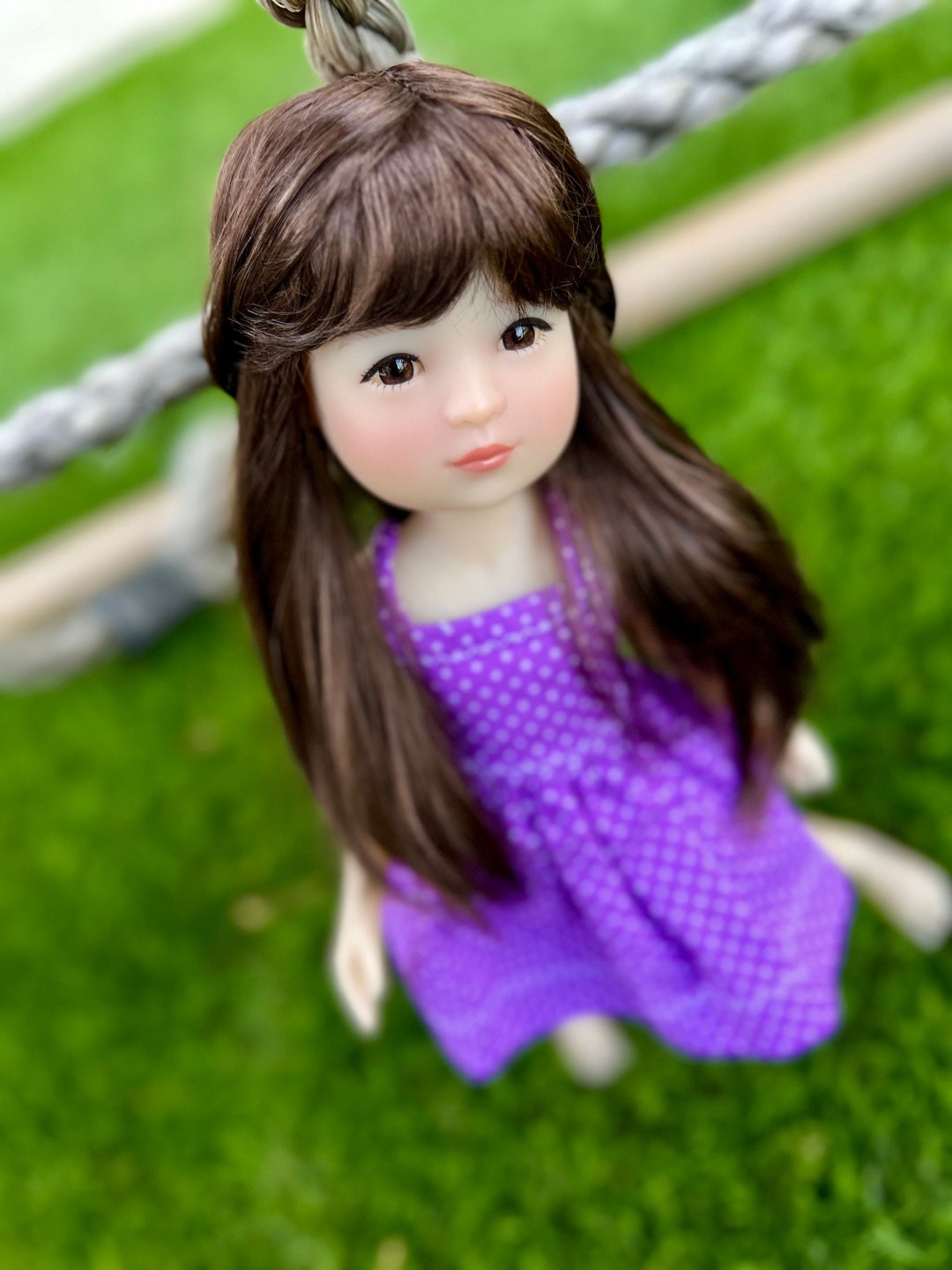 Custom WIG for 13 Dianna Effner Little Darling Head Size 7-8 Siblies ...