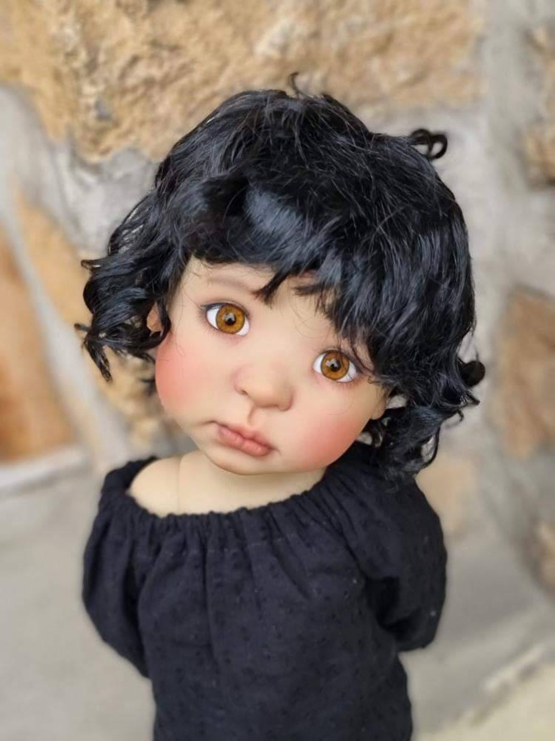 PREORDER Custom Doll WIG for Meadowdolls -vegan Mohair - Fits 11-12 ...