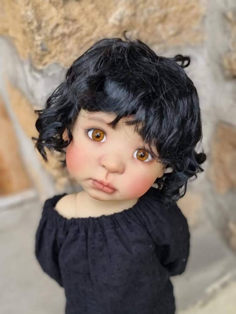 Custom Doll WIG for Meadowdolls -vegan Mohair - Fits 11-12" Head Size ...