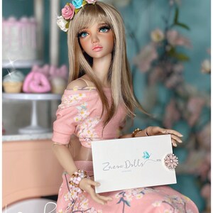 Custom Doll Wig for Minifee 1/4 BJD Dolls-"tan Caps" 6-7" Head Size Bjd, Msd, Boneka ,fairyland ...