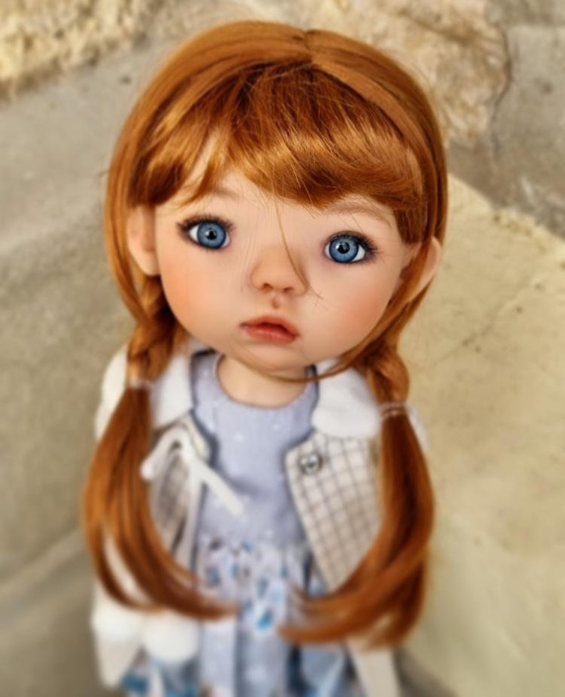 Custom WIG for 13" Dianna Effner Little Darling Head Size 7-8" Siblies ...