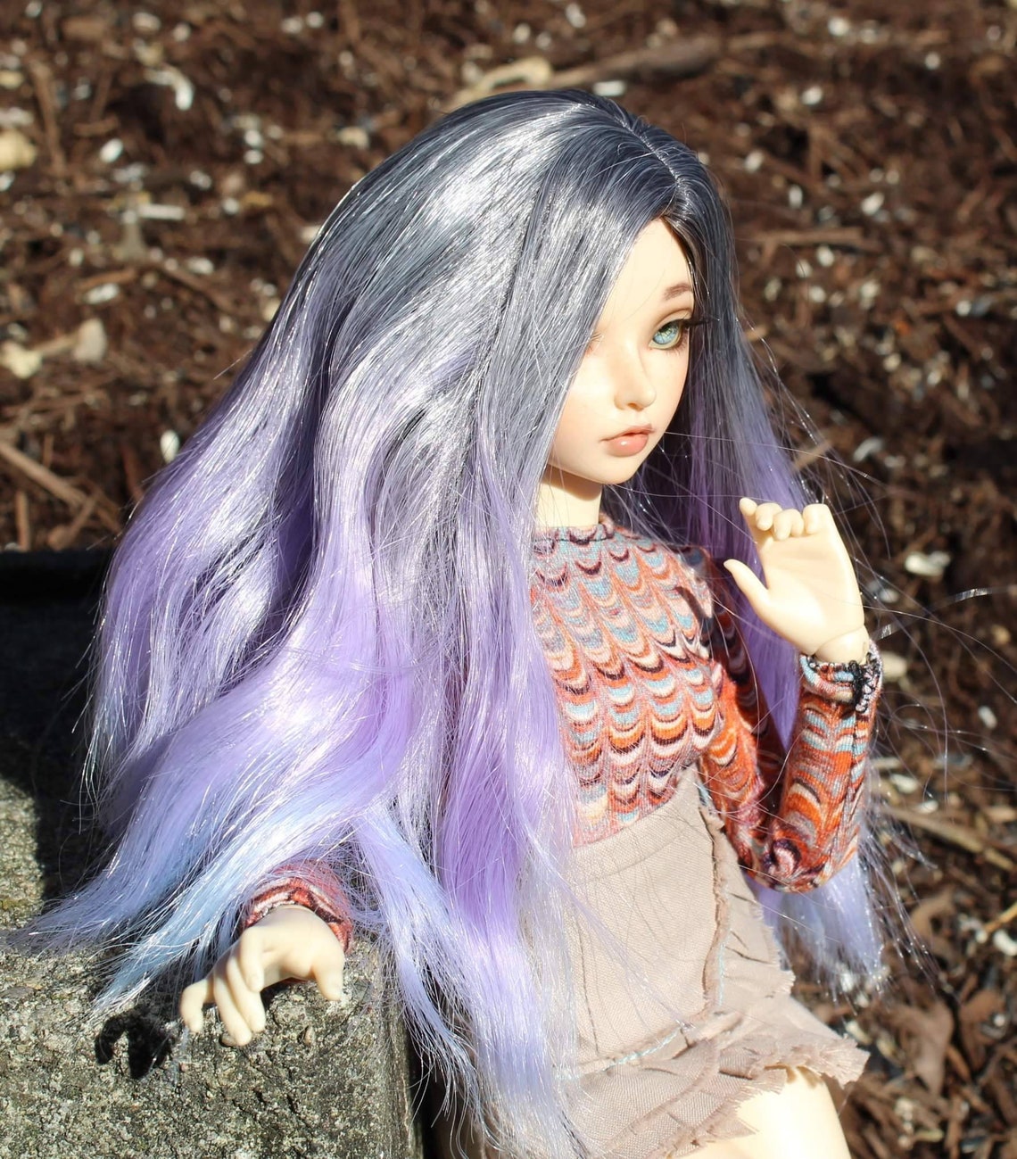 Custom Doll Wig for Minifee 1/4 BJD Dolls tan | Etsy