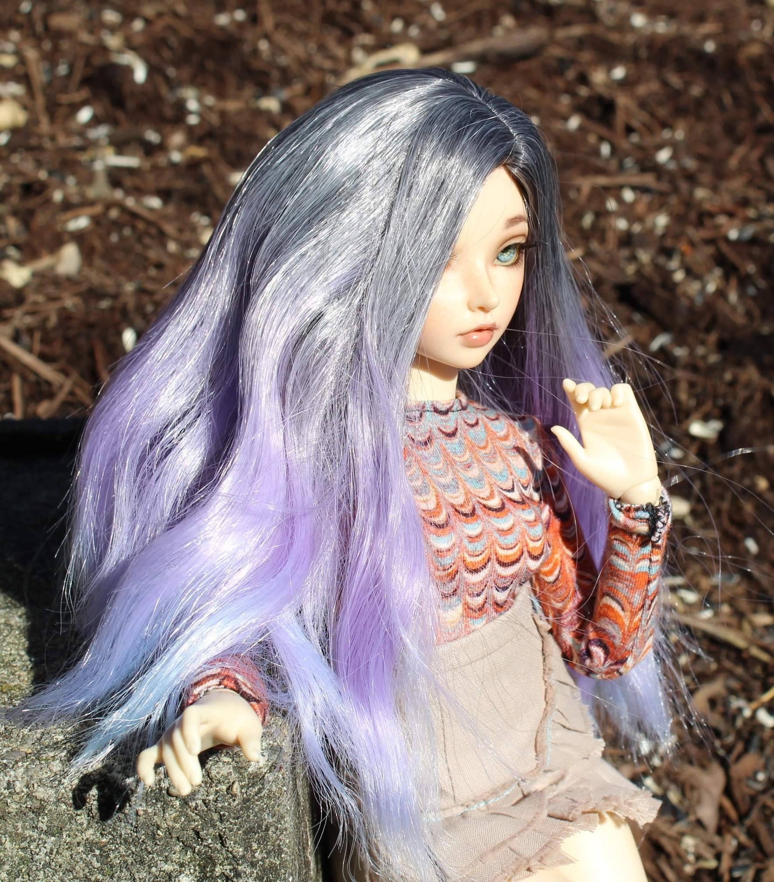 Custom Doll Wig for Minifee 1/4 BJD Dolls tan | Etsy