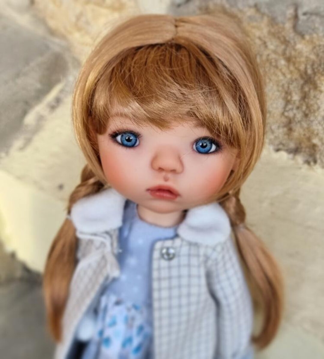Custom WIG for 13" Dianna Effner Little Darling Head Size 7-8" Siblies ...