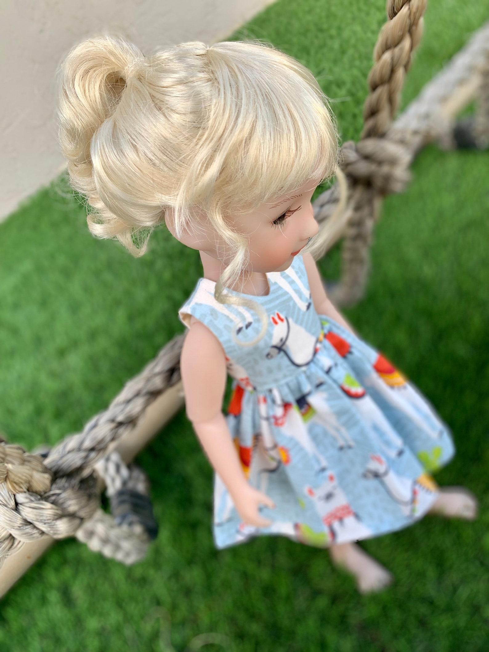 Custom Doll WIG Exclusive Vegan Mohair-fits 9-10 Head - Etsy