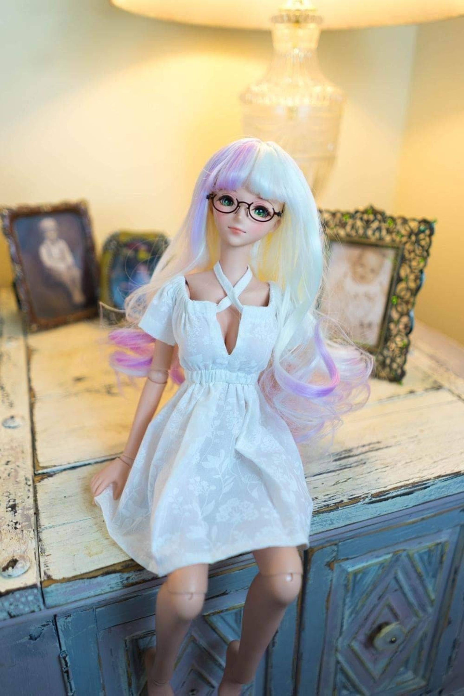Custom Doll WIG for Smart Dolls- Heat Safe - Tangle Resistant- 8.5 ...