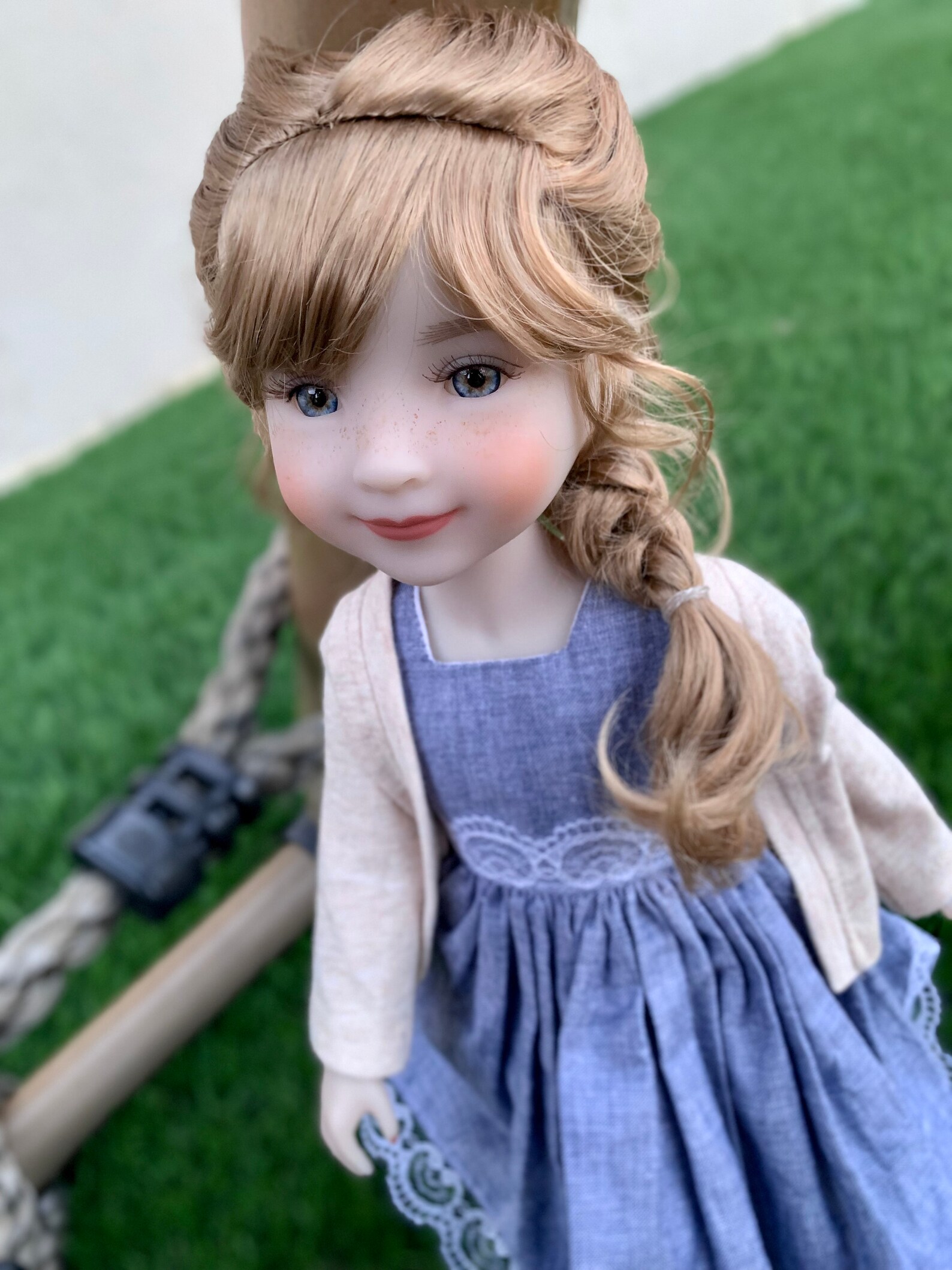 Custom Doll WIG Exclusive Vegan Mohair-fits 9-10 Head | Etsy