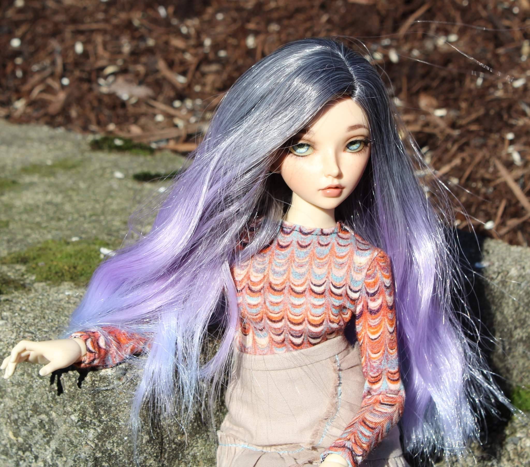 Custom Doll Wig for Minifee 1/4 BJD Dolls tan | Etsy