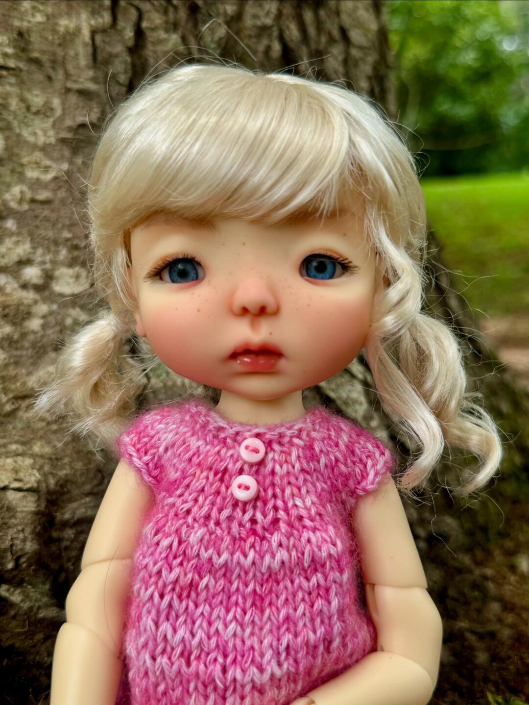 Custom WIG for 13" Dianna Effner Little Darling Head Size 7-8" Siblies ...