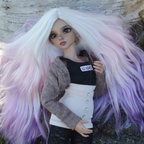 Custom Doll Wig for Minifee 1/4 BJD Dolls tan - Etsy