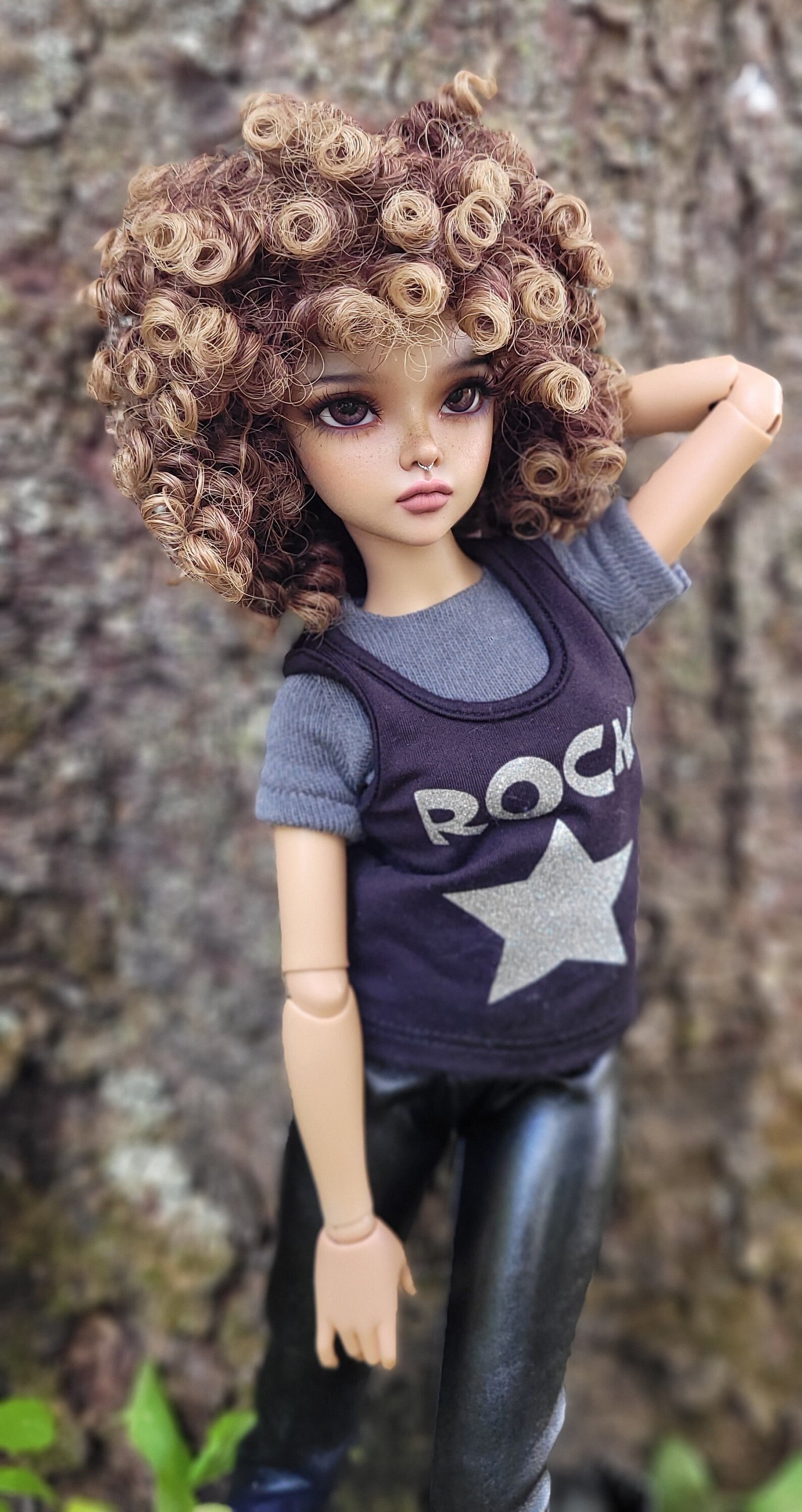 Custom Doll Wig for Minifee 1/4 BJD Dolls tan - Etsy