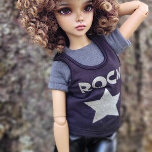 Custom Doll Wig for Minifee 1/4 BJD Dolls tan Caps 6-7 Head Size of Bjd ...