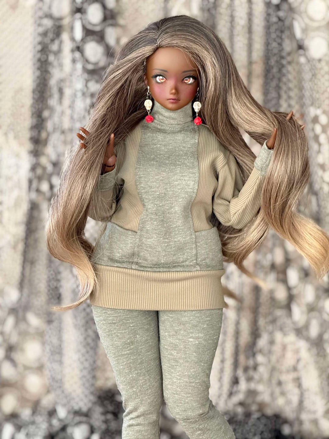 Custom Doll Wig for Smart Dolls- Heat Safe - Tangle Resistant- 8.5 ...