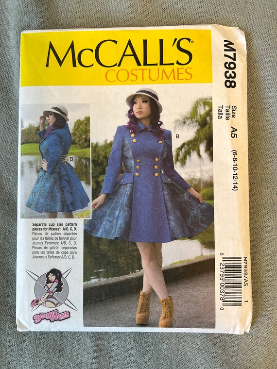 Yaya Han Costume Fitted Coat Sewing Pattern Mccalls M7938 - Etsy